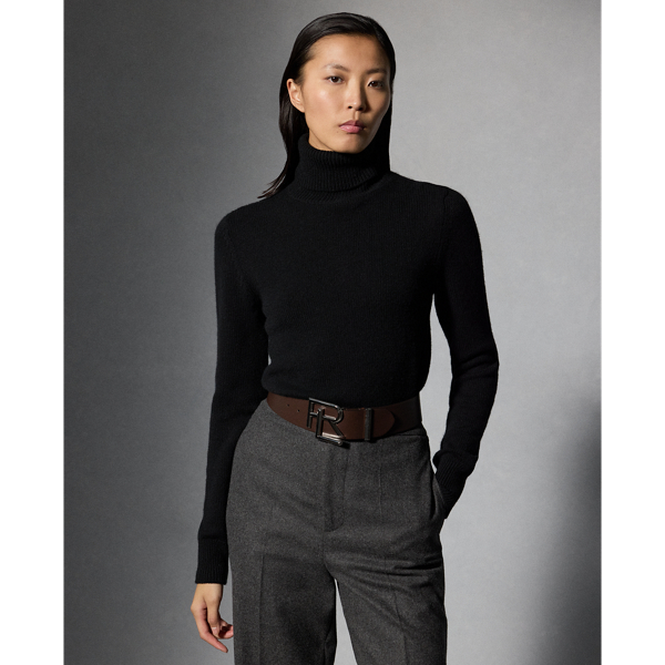 Polo Ralph Lauren Cashmere Turtleneck Sweater In Black | ModeSens