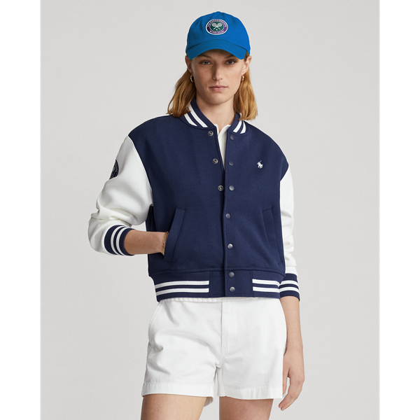 Polo Ralph Lauren X Wimbledon Polo Pony Bomber Jacket In Refined Navy ...