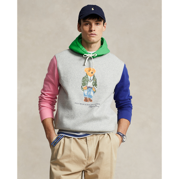 Polo Ralph Lauren Polo Bear Color-blocked Fleece Hoodie In Andover ...