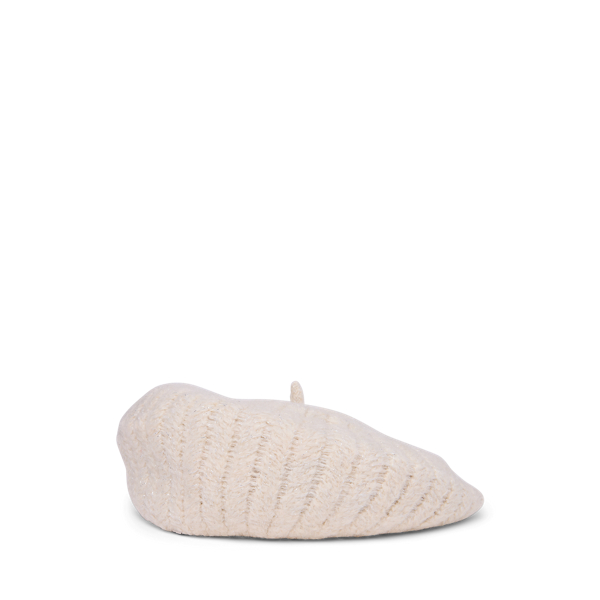Lauren Ralph Lauren Cable-knit Beret In Cream | ModeSens