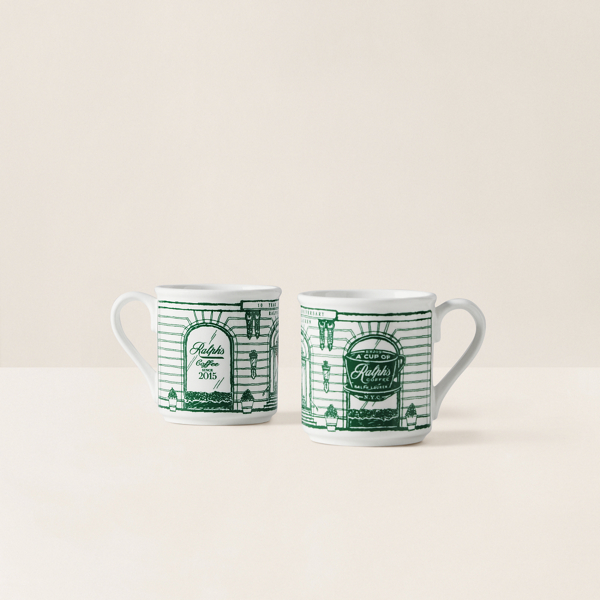 Ralph Lauren Ralph's Coffee 10th Anniversary Mug Set In Gray | ModeSens