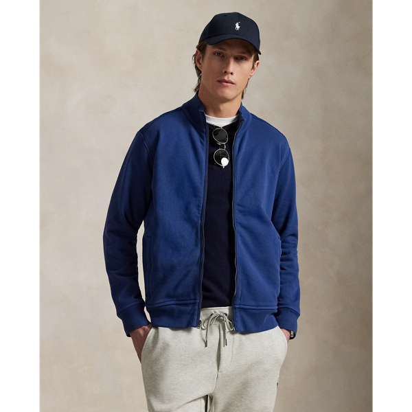 Polo Ralph Lauren Garment-dyed French Terry Jacket In Annapolis Blue ...