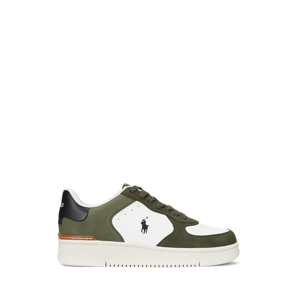 Polo Ralph Lauren Masters Court Nubuck & Leather Sneaker In Deckwash ...