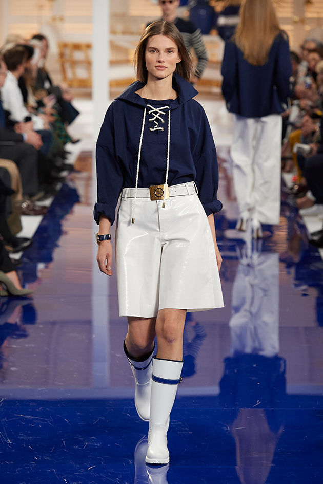 Model in Look 14 from Ralph Lauren’s Spring 2018 Fashion Show